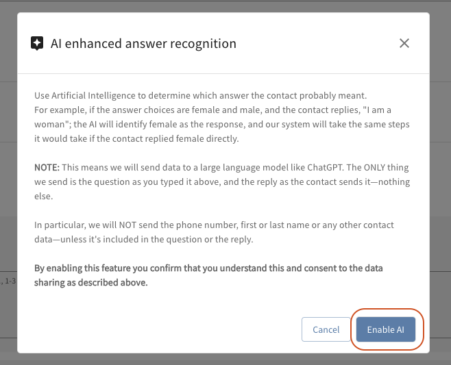Use AI for Answer Recognition in SMS & WhatsApp Campaigns